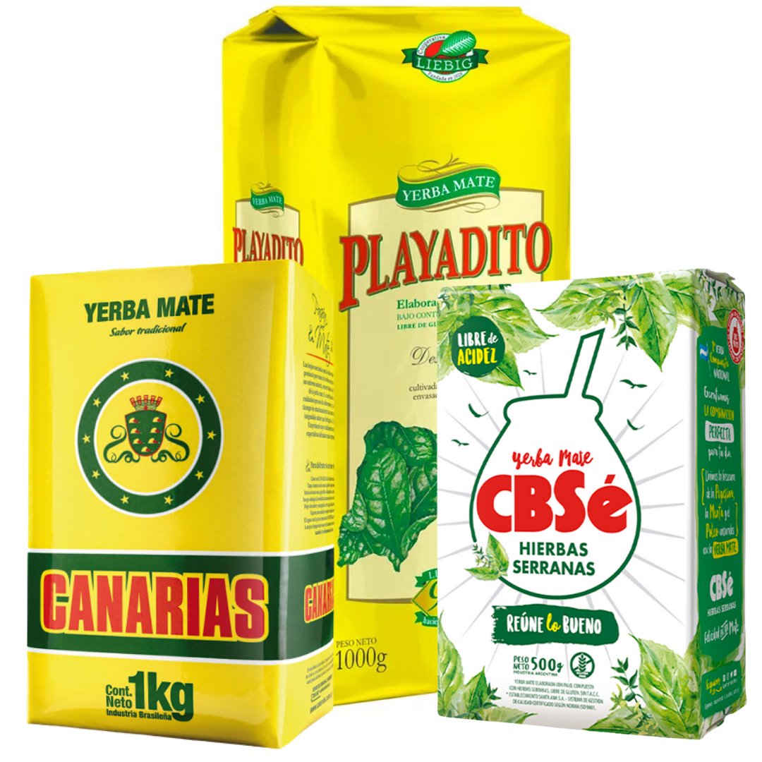Yerba Mate Playadito Cbse Canarias Serena Rosamonte Especial Suave cbc ...